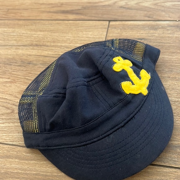 San Diego Hat Company | Accessories | Anchor Navy Yellow Adjustable Hat ...
